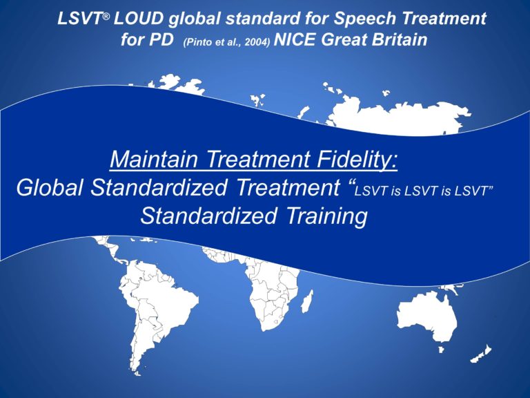 Development and Dissemination Pathway of a Voice Treatment for ...