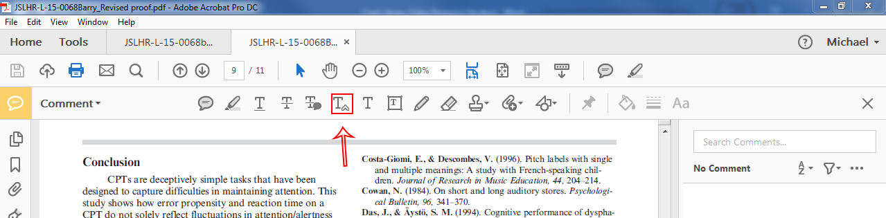Annotating Your PDF Proof With Adobe - ASHA Journals Academy