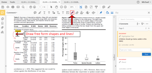 Annotating Your PDF Proof With Adobe | ASHA Journals Academy
