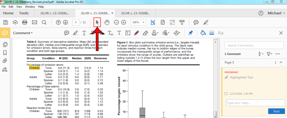 Annotating Your PDF Proof With Adobe | ASHA Journals Academy