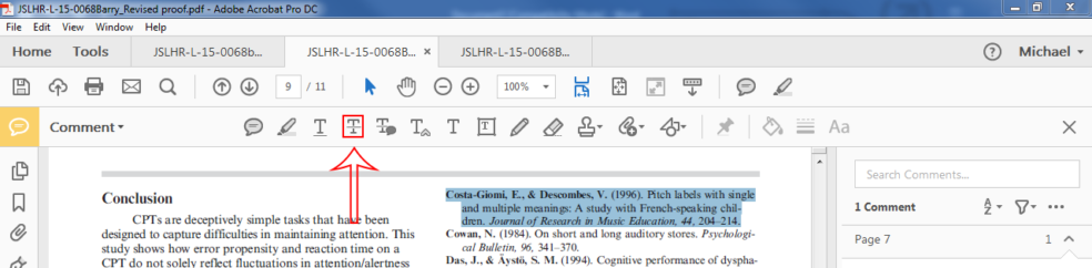 Annotating Your PDF Proof With Adobe - ASHA Journals Academy