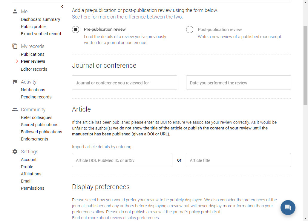 Get Credit for ASHA Journals Reviews With Publons - ASHA Journals Academy